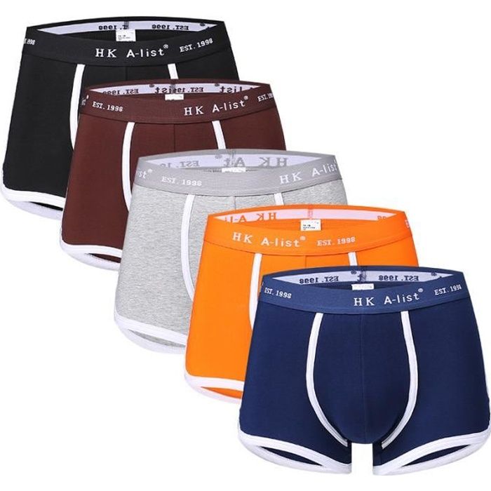 Boxer Shorty Homme Coton - Couleur Mixte - Taille S-XXXXL Couleur mixte ...