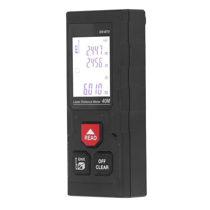 Tbest Télémètre laser Laser Distance Mètre Millimètre Niveau Précision ...