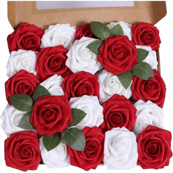 Mousse Rose Artificielles Fleurs Fausse Roses Faux Bouquet Pour Diy ...