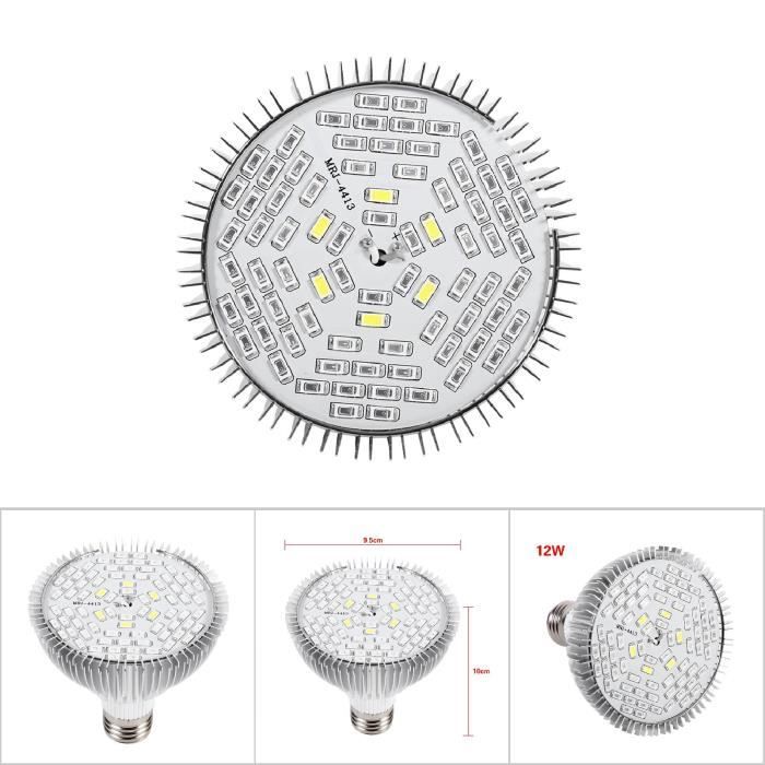 Lampe LED E27 pour la croissance des plantes - YOSOO - Spectre complet ...