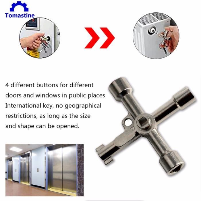 CLE A MOLETTE,--Clés pour plombier croisé universel multi modèle ...