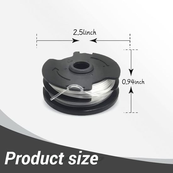 Lot de 6 bobines de fil de rechange pour LIDL Parkside, bobines de rechange pour coupe-bordures ...