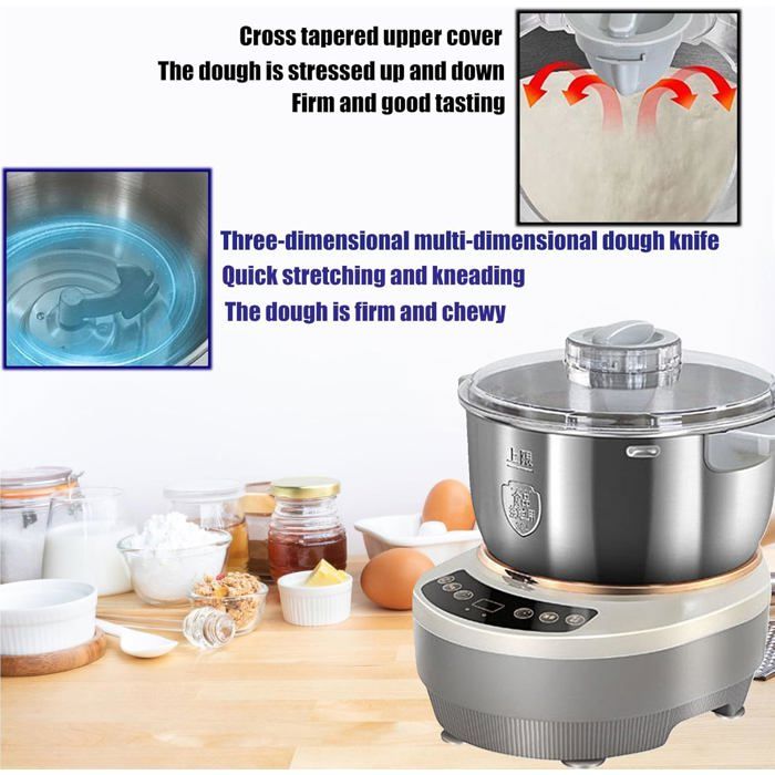 WYJRO Fonction De Fermentation Mélangeur De Pâte,Électrique Grande ...