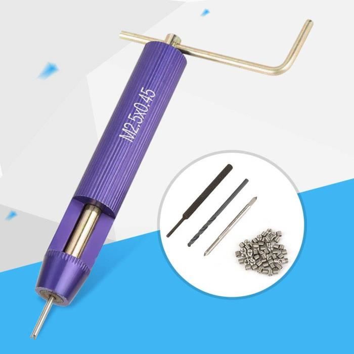 Kit de Réparation des Filetage, 50Pcs Fil Enroulé Hélicoïdal Inserts Filetés en Acier Inoxydable ...