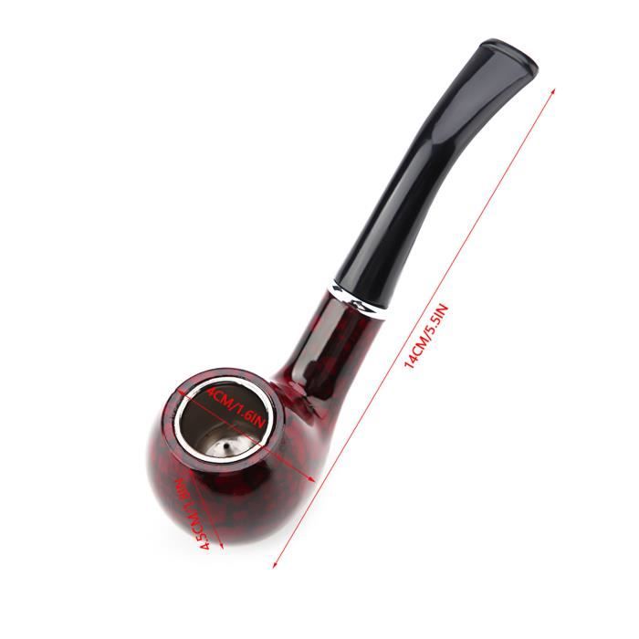 CHN Pipe à fumer Tuyau de tabac à fumer en résine détachable Pipe à ...