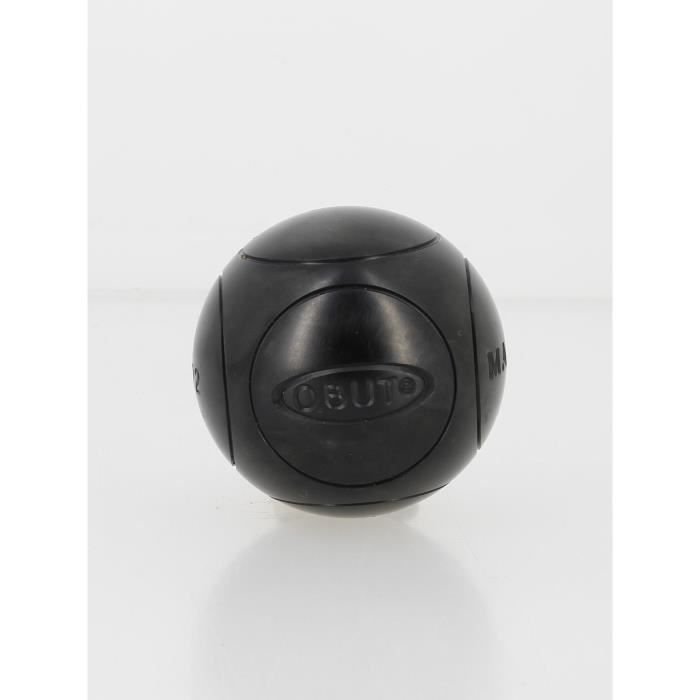 Boules de pétanque - Obut - Match noire - 670g - Acier au carbone - Kit ...
