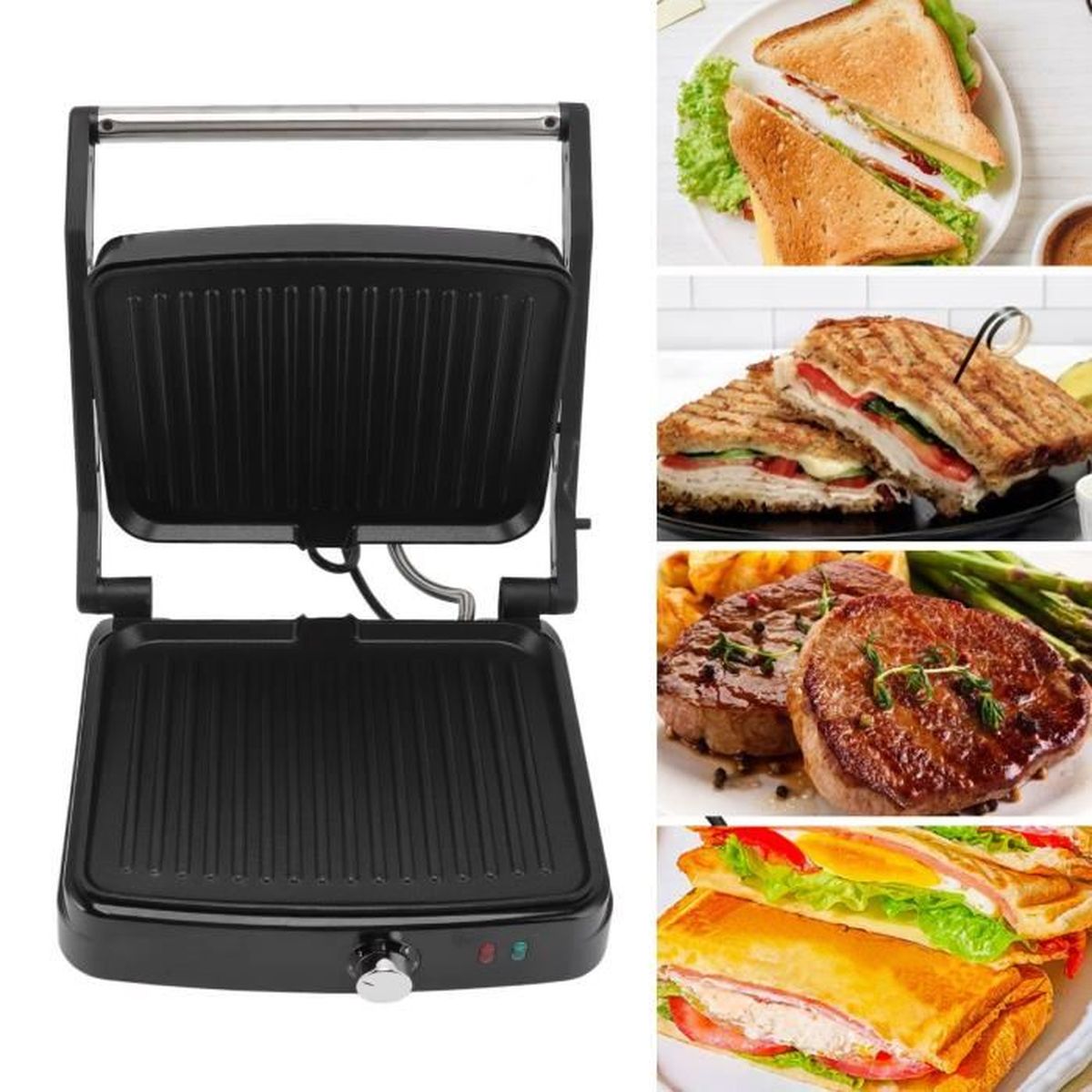 Machine à panini 1800W - Double Face Panini Maker Multipurpose Panini ...