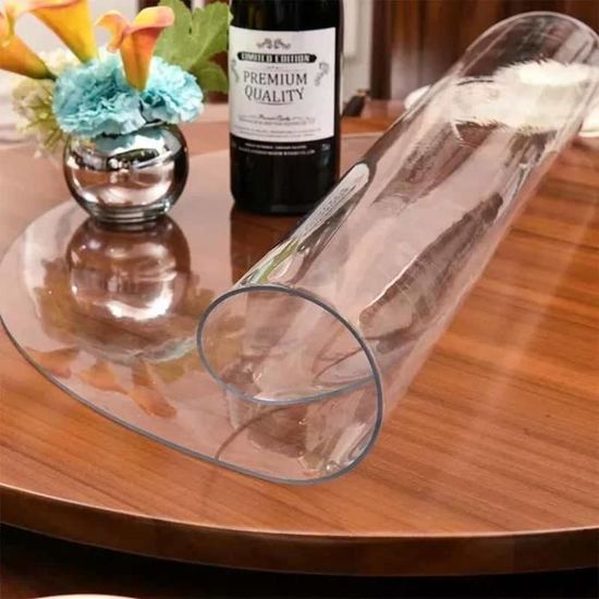 Couverture De Table En Pvc Transparent, 1.5Mm- 2Mm-3Mm D'Épaisseur ...