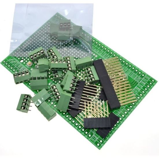 JADE VERT -Bornier à vis Double face PCB,Kit de carte de blindage pour ...