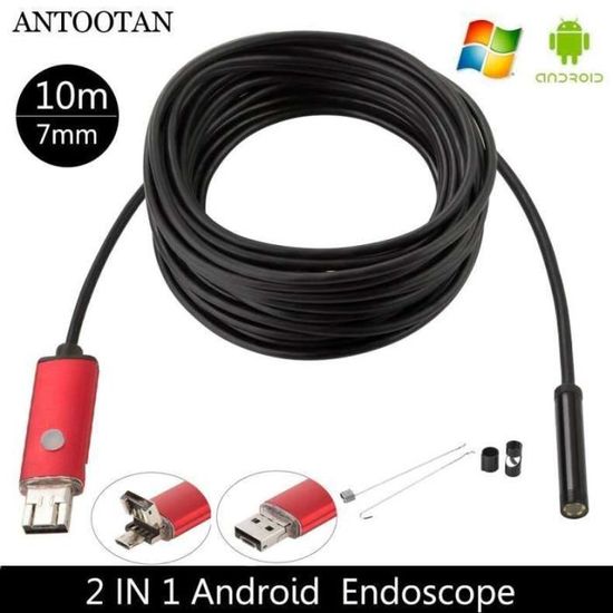 MGT06561-ENDOSCOPE NUMERIQUE,Caméra endoscopique USB, Endoscope, 10m ...