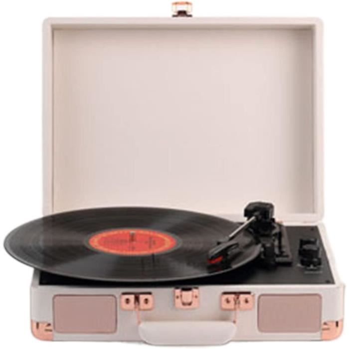 Tourne-Disque en Vinyle Val rétro Tourne-Disque Haut-parleurs intégrés ...