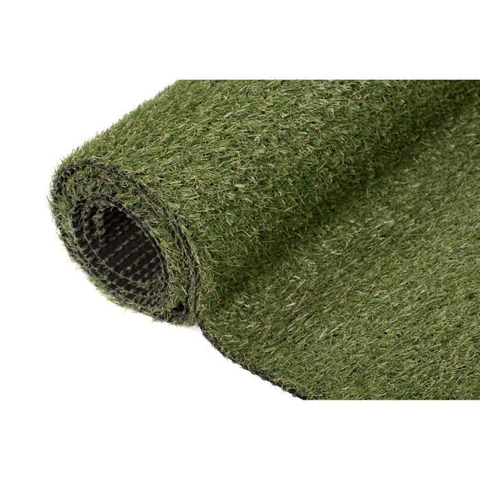 TAPISO Gazon Artificiel Synthétique Natural Deluxe - Vert - 100% Polypropylène - Intérieur ...