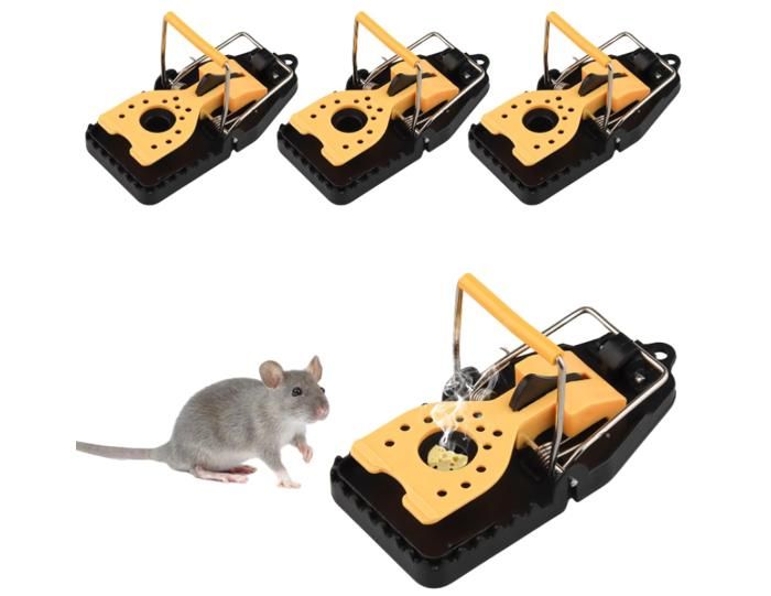 4 Clips de Piege a Rat Réutilisables, Hygiénique Efficace avec ...