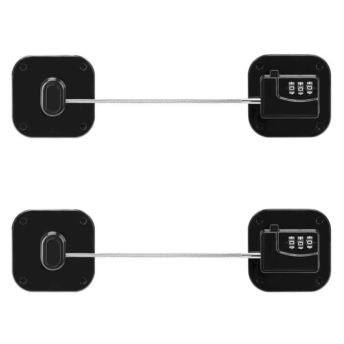 Verrou de Réfrigérateur avec Code Securite Fenetre pour Enfant avec Adhésive pour Bloque Porte ...