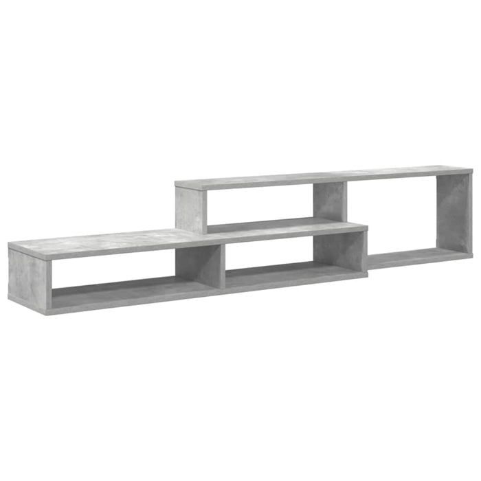 Support TV mural moderne - vidaXL - Bois d'ingénierie - 150x25x28,5 cm ...