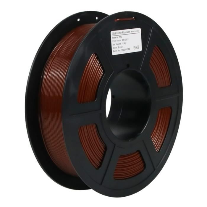 TPU Marron-Filament TPU pour imprimante 3D, filament TPU 95A 1.75mm ...