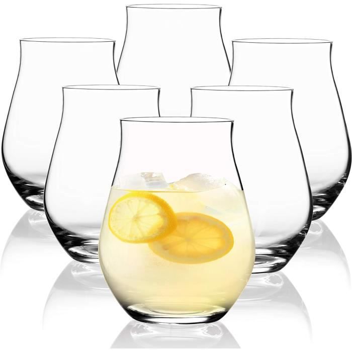 Verre À Eau - Verre A Eau Original - Lot De 6 Verre De Table À 420Ml ...