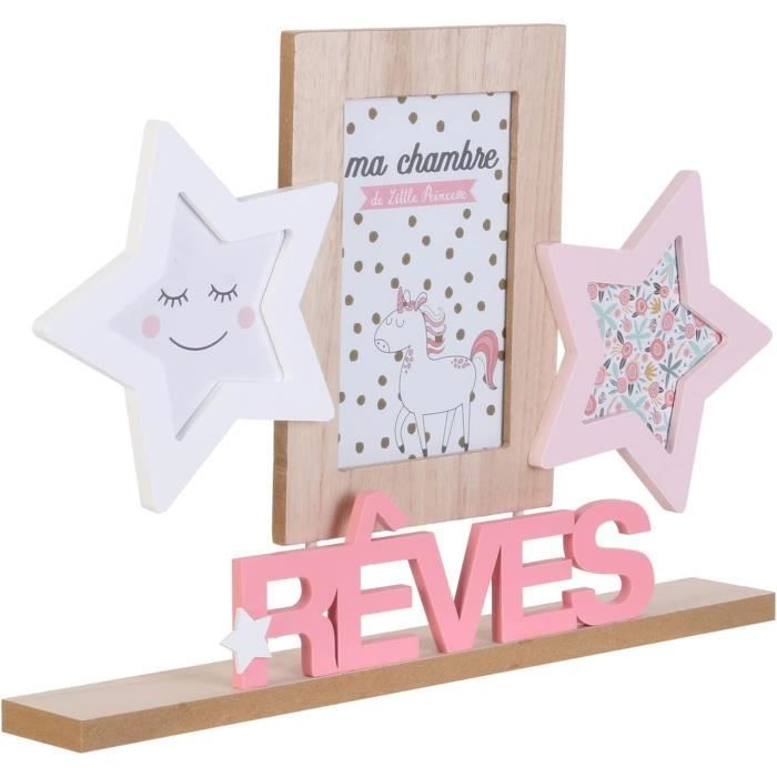 Home Deco Kids - Hd2360 - Cadre Photo X3 Vues Enfant Fille Enfant Deco ...