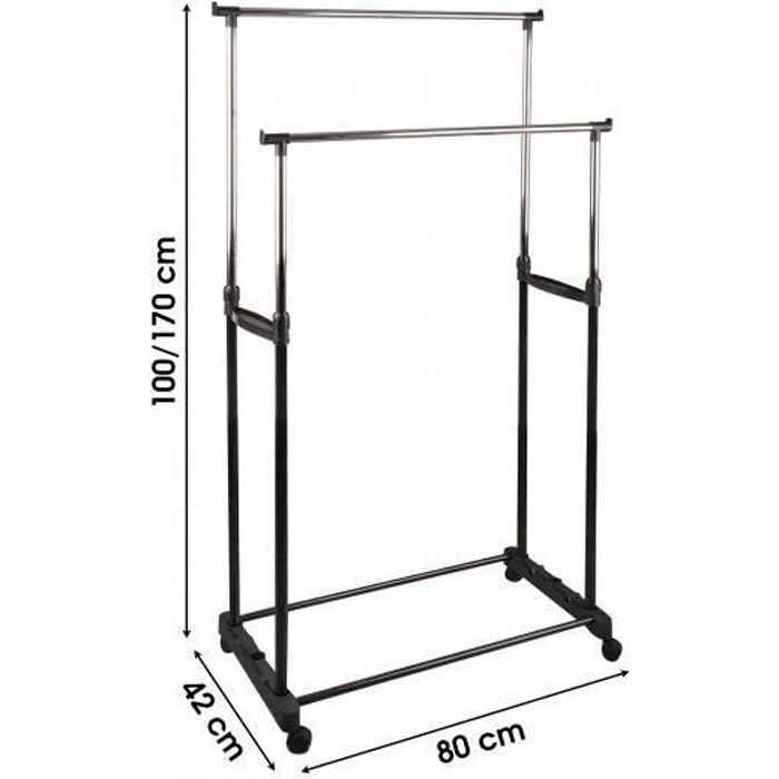 Penderie à roulette pas cher