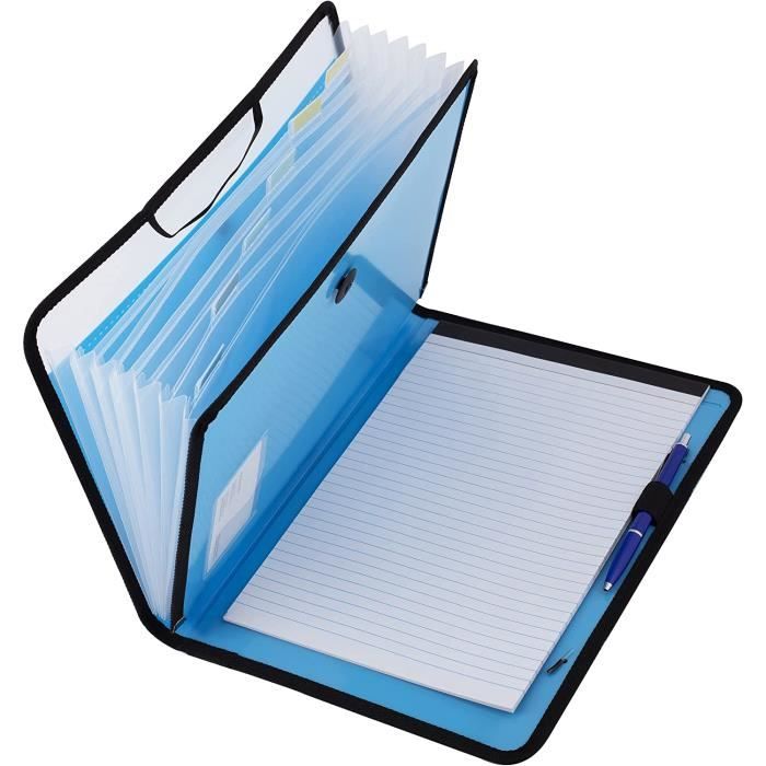 Porte-documents en lot de 7 compartiments A4 - Extensible - Portable ...