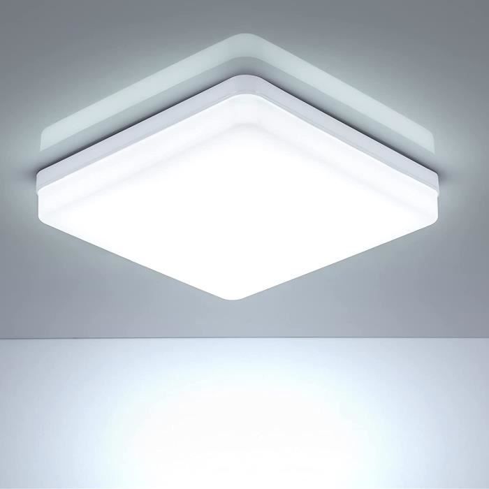 Plafonnier LED 36W,6500K Plafonnier Blanc Froid, 3240LM Carré LED Lampe ...