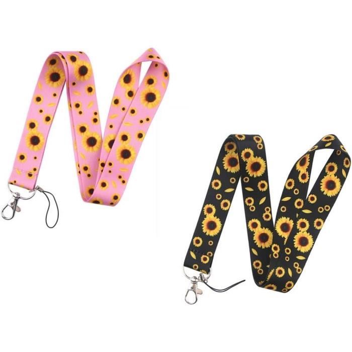 Lot De 2 Cordons Tour De Cou Pour Clés, Carte D'Identité, Gym ...