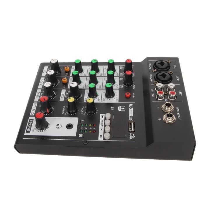 Duokon mini mixeur Table de mixage 4 canaux prise en charge du disque U ...