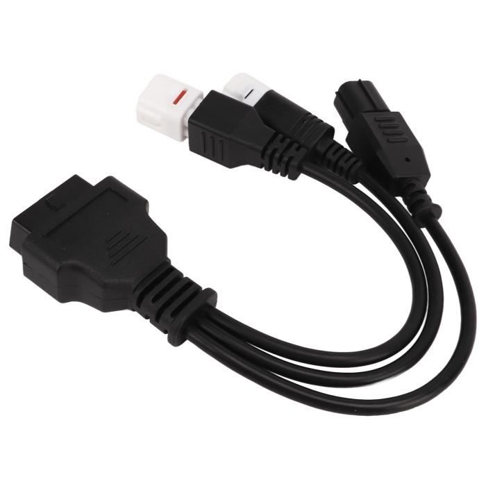 GOTOTOP Câble de connecteur de diagnostic OBD2 Moto OBD Diagnostic ...