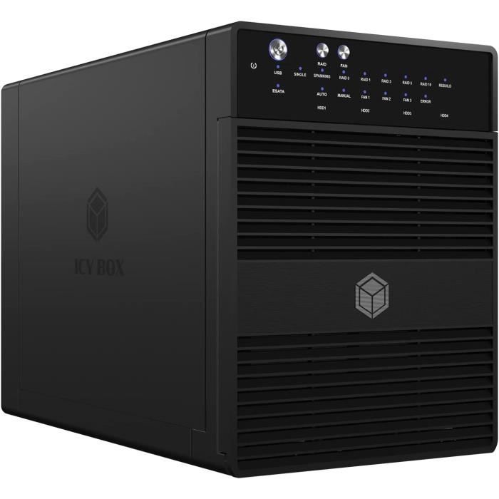 ICY BOX Boitier Raid Externe pour 4 disques SATA 3,5" avec Connexion ...
