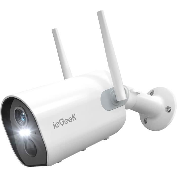 IeGeek Caméra Surveillance WiFi Exterieure 2K 3MP Vision Nocturne ...