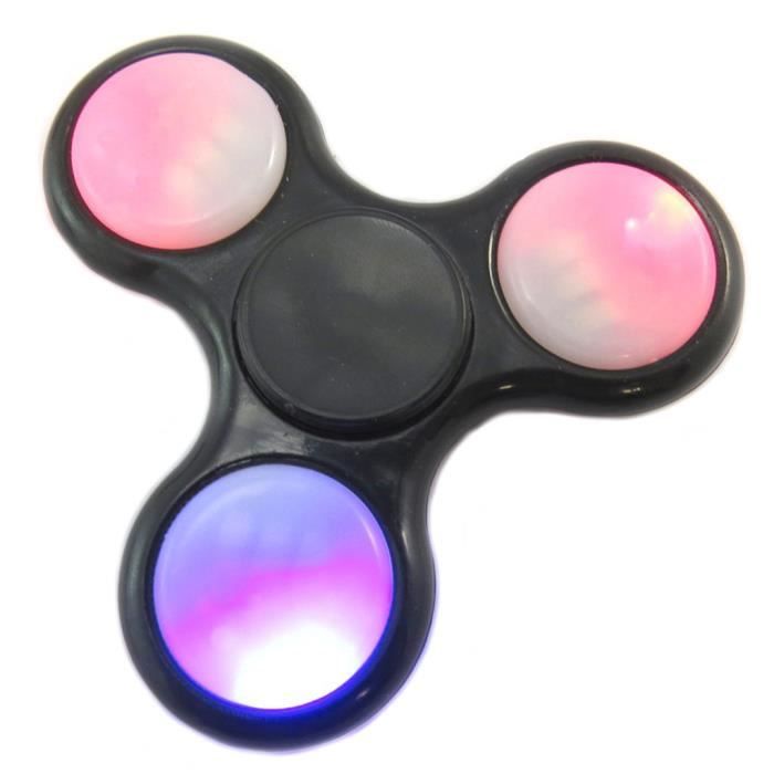 Handspinner led 'Les Lumineux' noir - 7 cm [P1759] - Cdiscount Maison