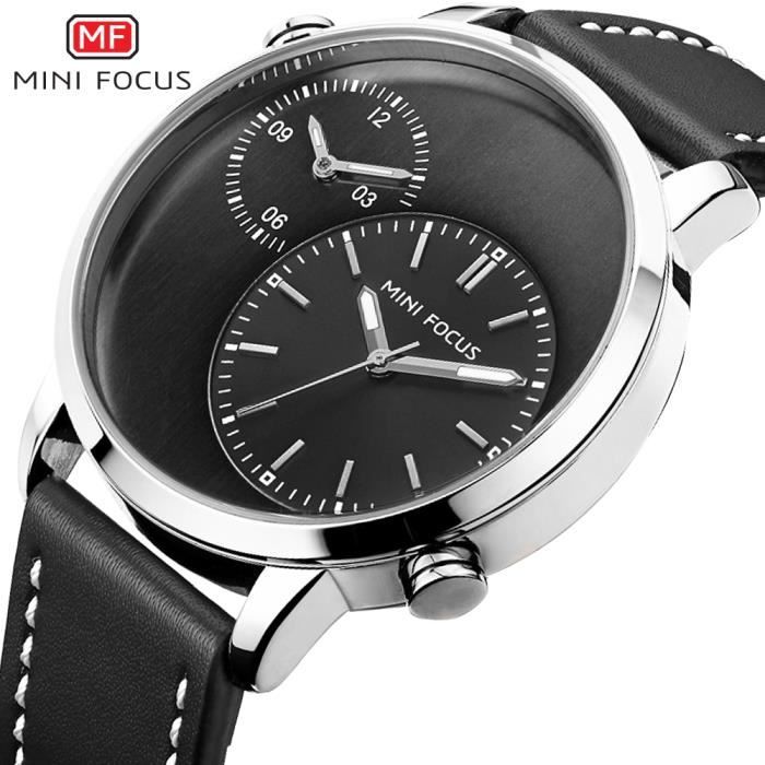 MF MINI FOCUS hommes montres Top marque de luxe en cuir mode étanche ...