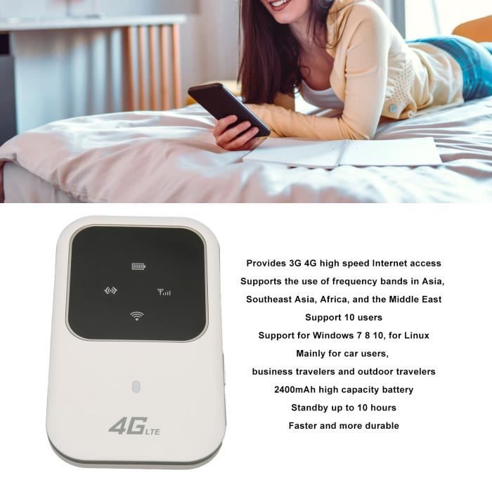 Mini Routeur Portable Lte Routeur Wifi, Point D'Accès Wifi Mobile 4G ...