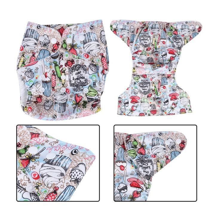 Qqmora Tissu à couches Couche-culotte en tissu Super doux, imperméable ...