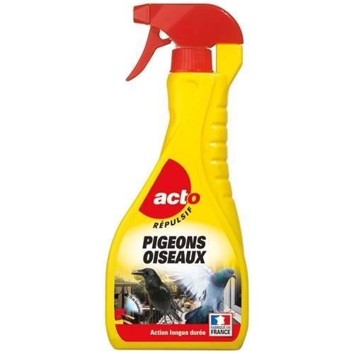 Répulsif pigeons et oiseaux - ACTO - Spray - 750ml - Cdiscount Jardin