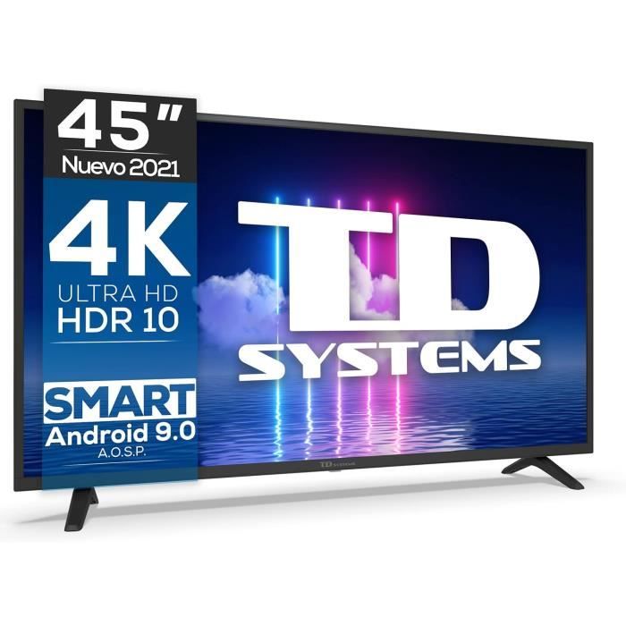 K40Dlx11Hs - Smart Tv 45 Pouces 4K Uhd, Android 9.0 Et Hbbtv, 1300 Pci ...