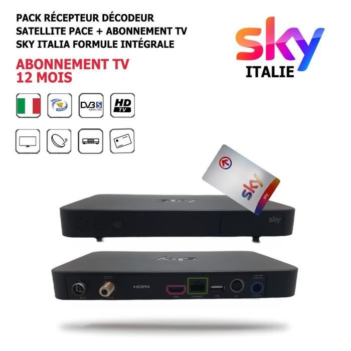 Décodeur Satellite - PACE - SKY - Abonnement 12 mois - 120 chaînes - HD ...
