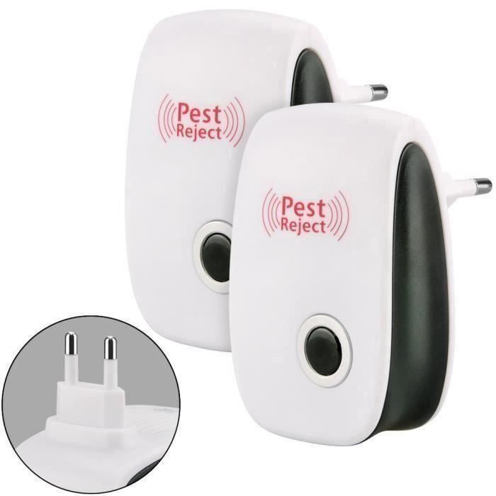 Beiping-2 x Repulsif Insectes Anti-nuisibles à Ultrasons Moustiques ...