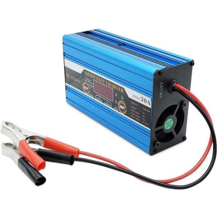 Baceyong 12V 30A Chargeur de batterie, Chargeur de batterie intelligent ...