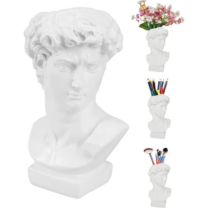 Sculpture Buste De David Pot De Fleur De Tête Vase Planteur Statue ...