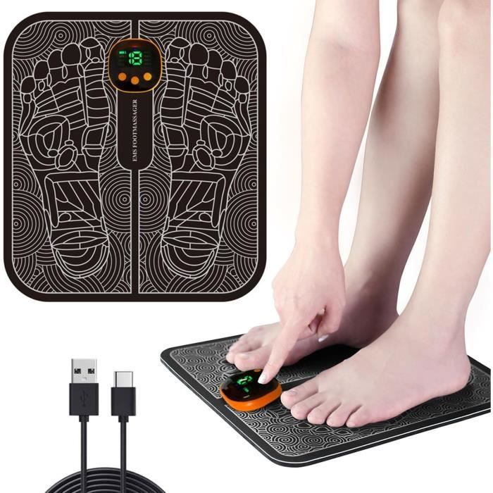 Massage Des Pieds, Ems Foot Massage Pad, Tapis Électrique Portatif De ...