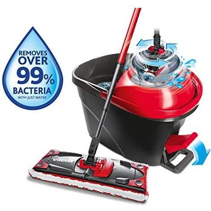 Vileda - Easy Wring & Clean Ultramat TURBO - Set complet balai à plat ...