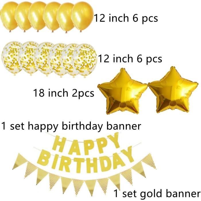 Ballons Pour 11E Anniversaire Garçon - Décoration En Or - Ballons 11 ... Ballons Pour 11E Anniversaire Garçon - Décoration En Or - Ballons 11 ...