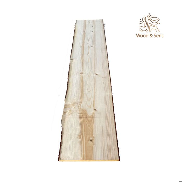 Plateau de table Sapin massif bords naturels flacheux L.200 x l.27-36 ...