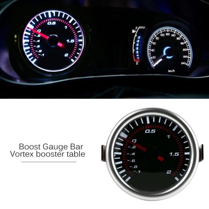 Garosa jauge de suralimentation 2 pouces (50mm) universel voiture rouge ...