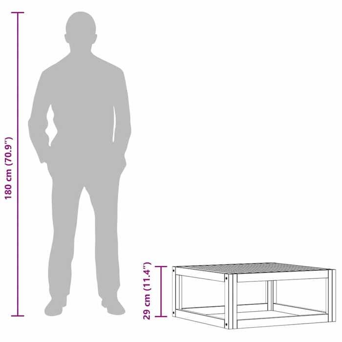 "Printemps 2026 Soldes"Brun Table basse 68x68x29 cm Bois d'acacia solide 2_495434 - Cdiscount Maison