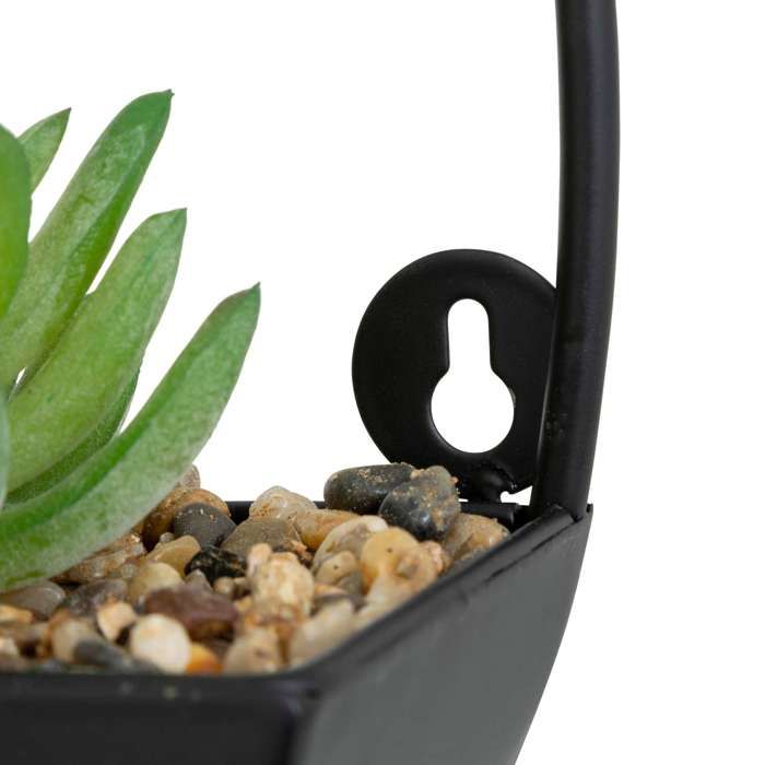 Atmosphera - Plante à suspendre avec pot en métal - Noir - Cdiscount Maison