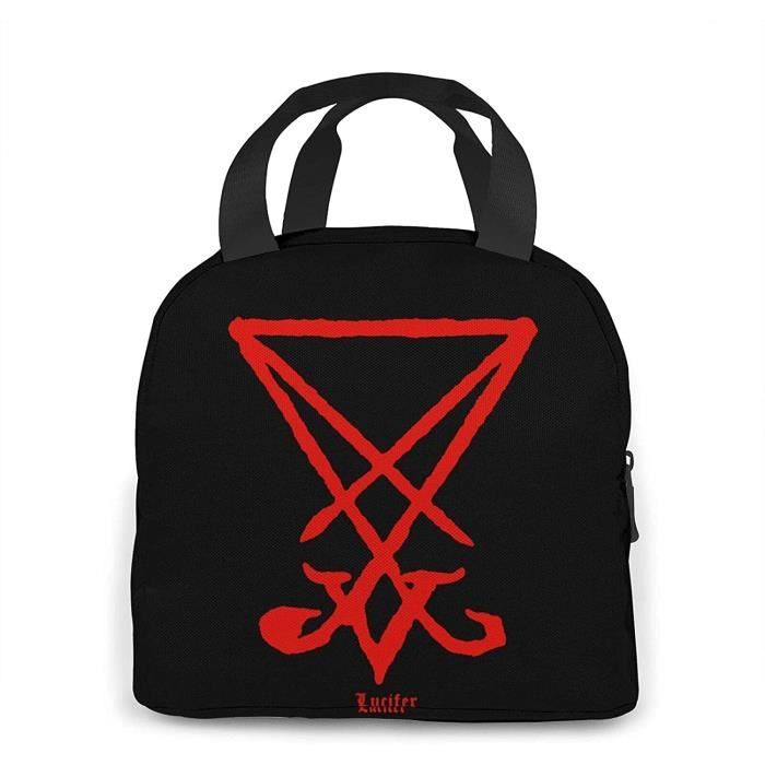 Occult Sigil of Lucifer Satanic Lunch Tote Bag, Scellé Anti-Fuite ...