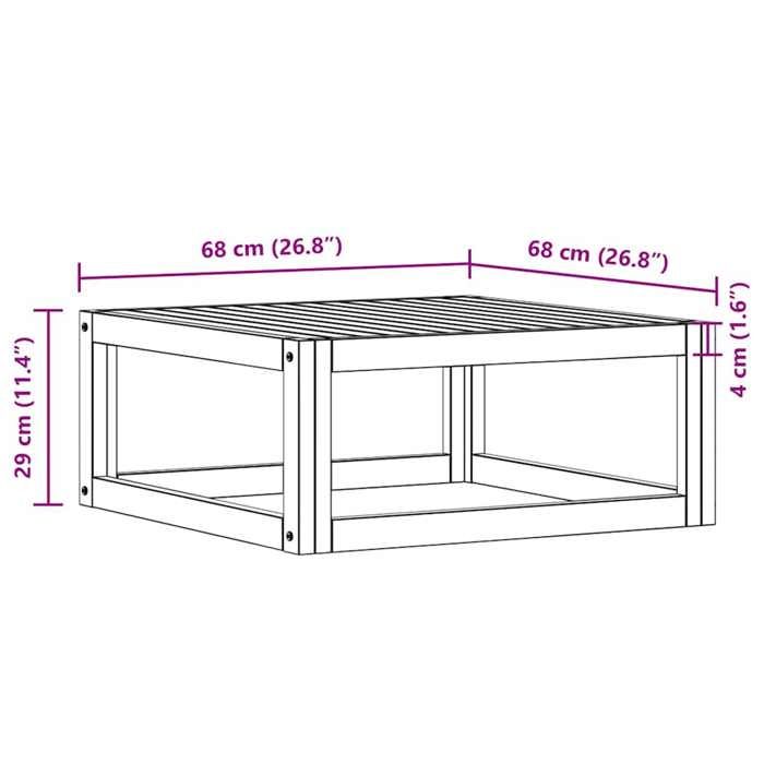 "Printemps 2026 Soldes"Brun Table basse 68x68x29 cm Bois d'acacia solide 2_495434 - Cdiscount Maison