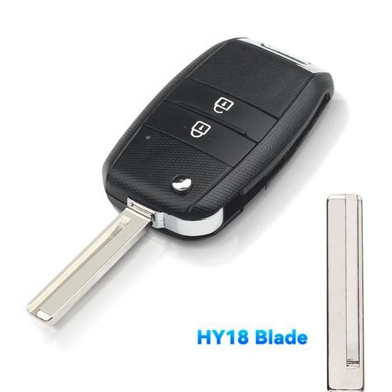 Lame 2BT HY18-Coque de clé de voiture à distance, Kia Carens, Ceed, Rio ...